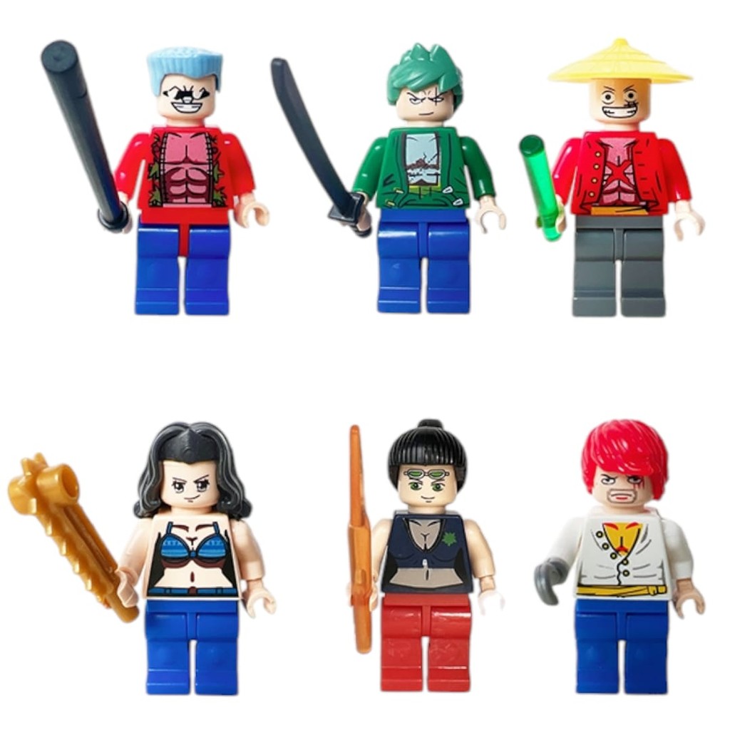 Anime ONE PIECE Figure Model BrickHeadz Building Blocks Cartoon Luffy ...