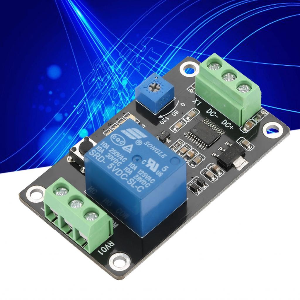 1 pcs Delay Timer Relay Self-locking On Off Time Switch Super 555 DC 5V ...