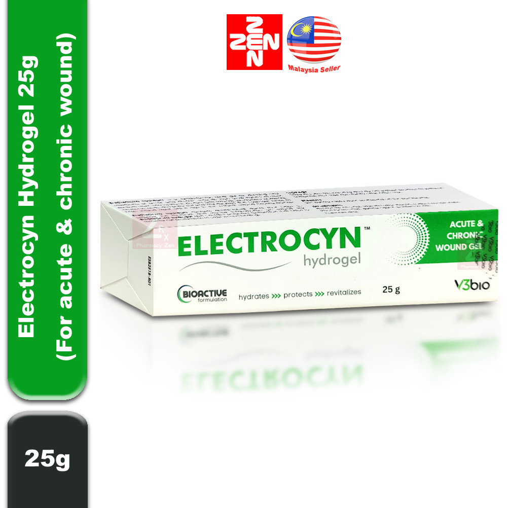 Electrocyn Hydrogel Wound Care 25g (For acute & chronic wound) | Shopee ...