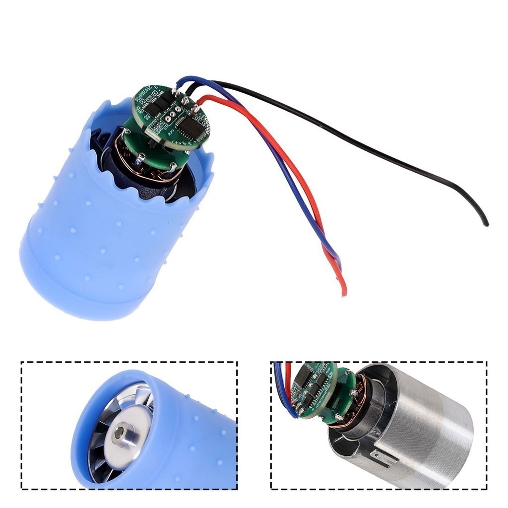 Mini Brushless Motor High-speed CNC Ducted Fan 12V Stepless Speed ...