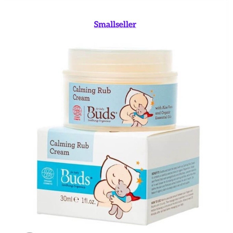 Buds Organic Calming Rub Cream 30ml | Shopee Malaysia