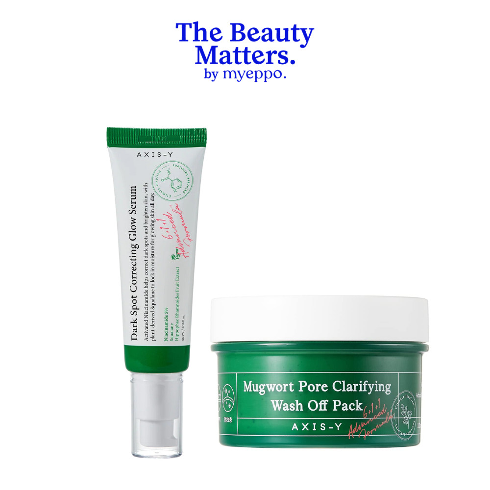 SPA AT HOME [ AXIS-Y MUGWORT PORE CLARIFYING WASH OFF PACK+ AXIS-Y DARK ...