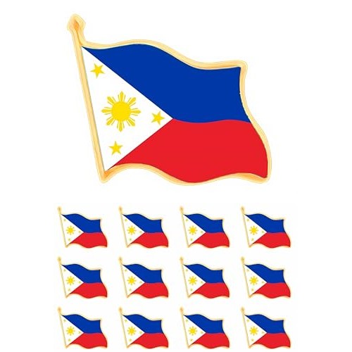 Philippine flag lapel pin Philippines National flag lapel pin for Suit ...