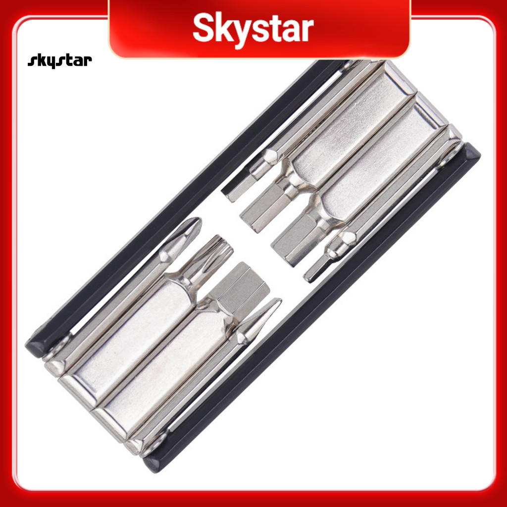 skystar Multi-use Wrench Chromium Vanadium Steel Wrench Compact 8-in-1 ...