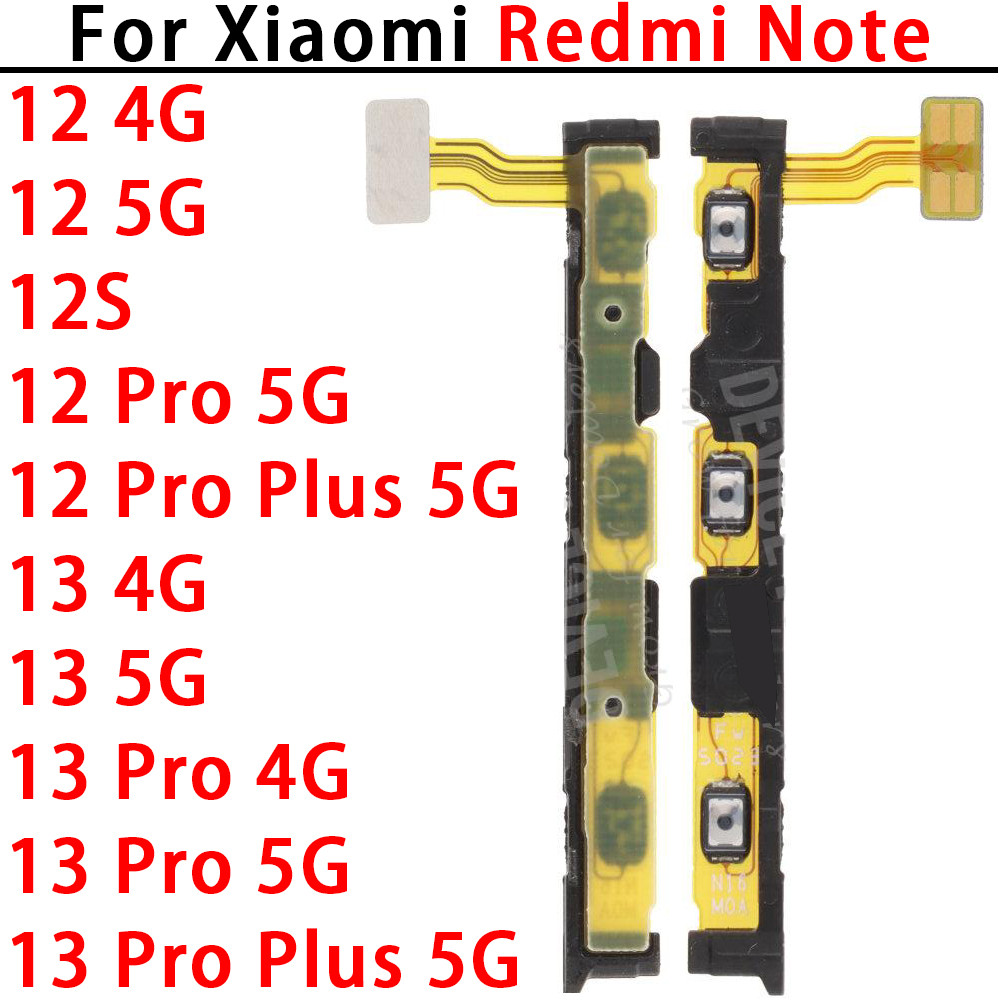 Original Power On Off Replacement Volume Original For Xiaomi Redmi Note ...