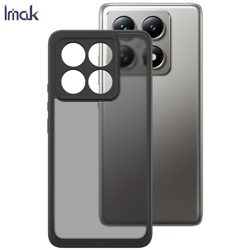 For Xiaomi Mi 14T 5G Case IMAK UX-9B Hard Back + Soft Border Frame Cover for Xiaomi 14T Pro 5G ...