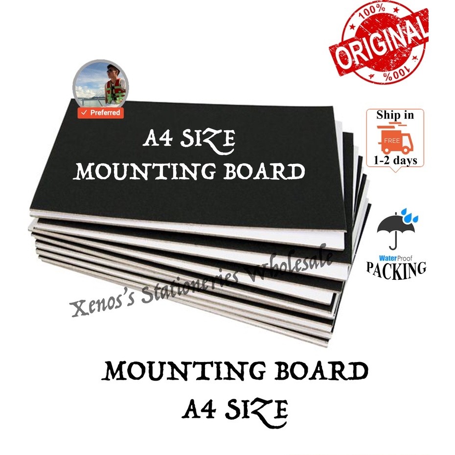A4 MOUNTING BOARD / A3 MOUNTING BOARD A4 SIZE (READY STOCK) | Shopee ...
