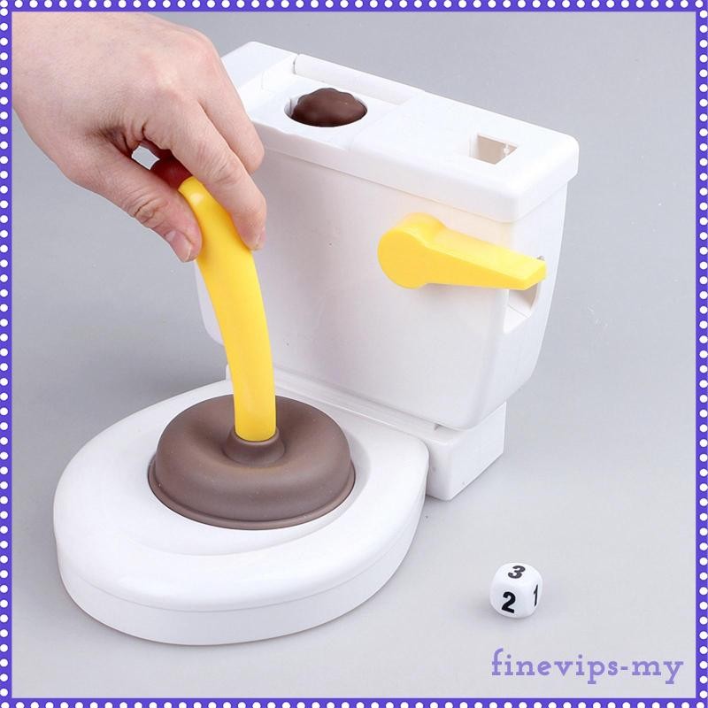[FinevipsMY] Pooping Toilet Game, Toy April Fool's Joke Toy Toilet ...