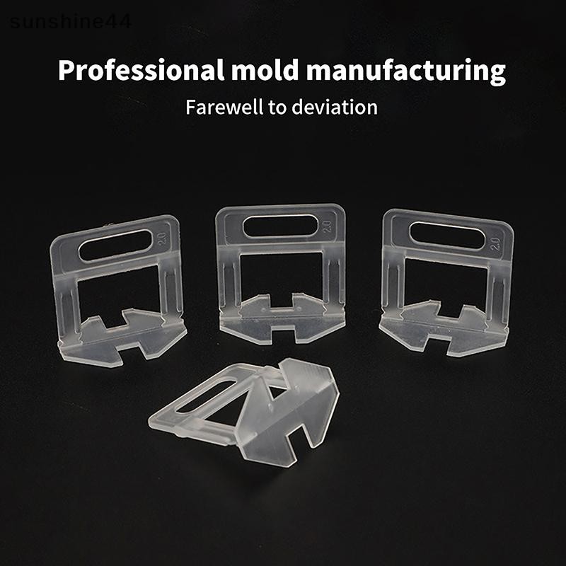 shine 100PCS 1-3MM Tile Leveling Spacers System Clip Kit Construction ...