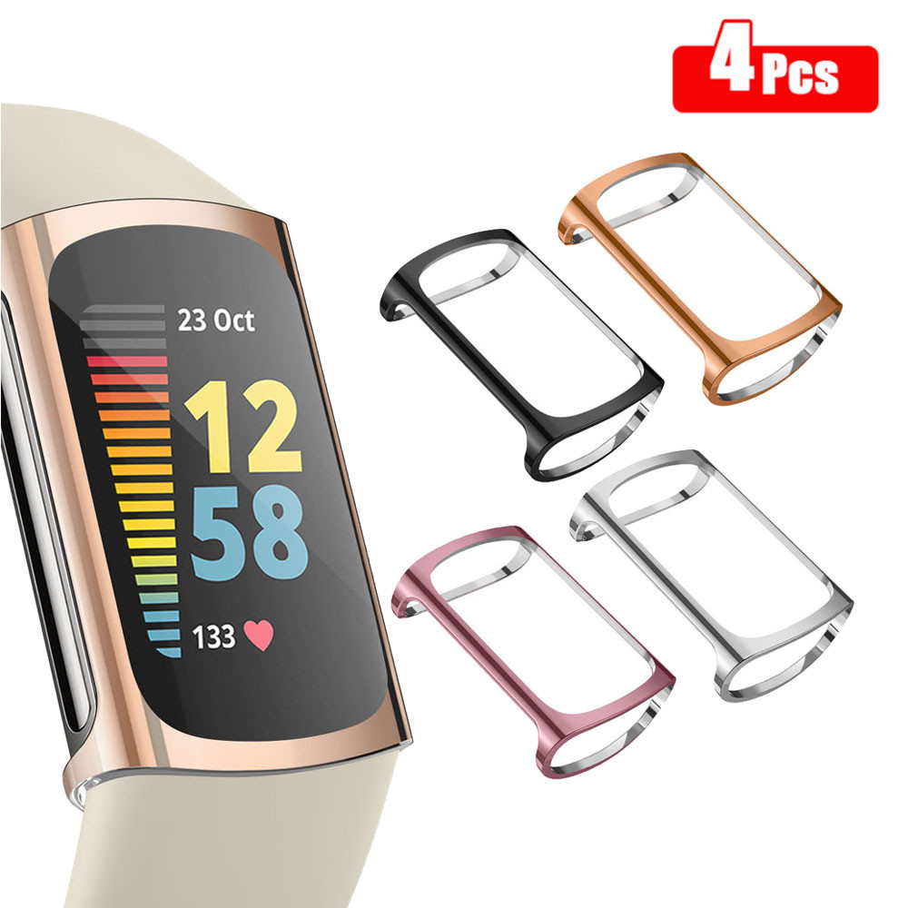 4pcs/3pcs/1pc smartwatch Cover Case For Fitbit Charge 5 Cover TPU Anti ...