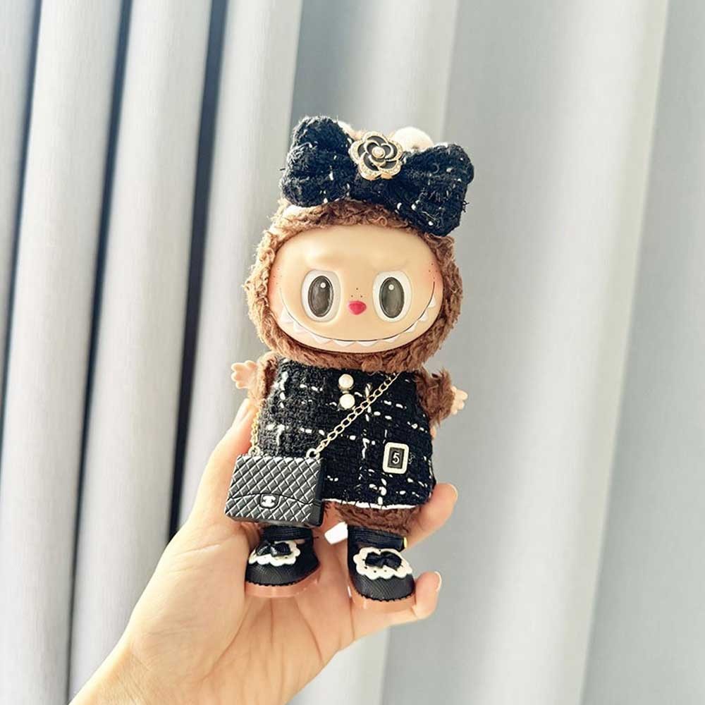 LABUBU The Monsters Plush Black Dress Outfits Headband Shoes ( No Toys) | Shopee Malaysia