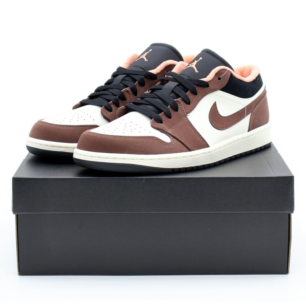 DC6991-200 Nike Air Jordan 1 Low SE Light Chocolate Mocha Black Sail ...