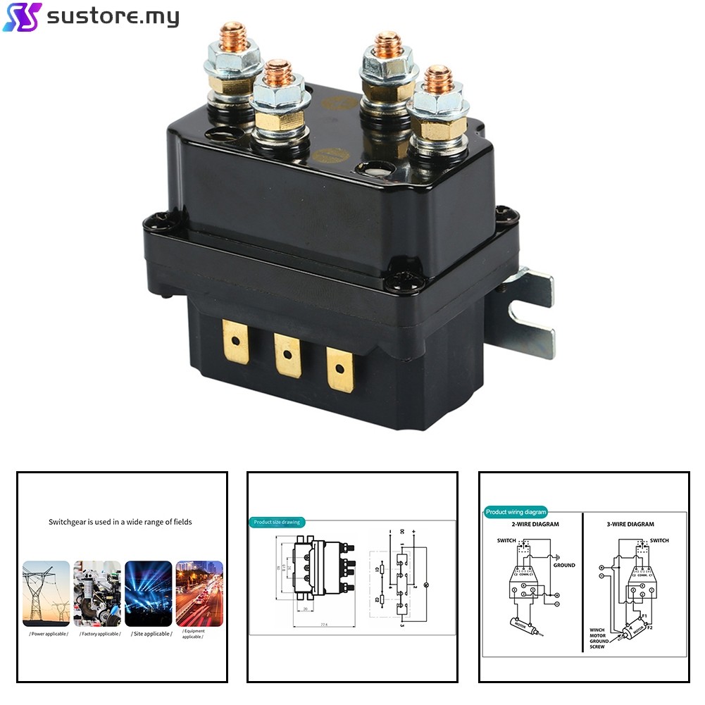 [Super] Winch Solenoid Contactor Relay 12 Volt 250 Amp Wireless Remote ...