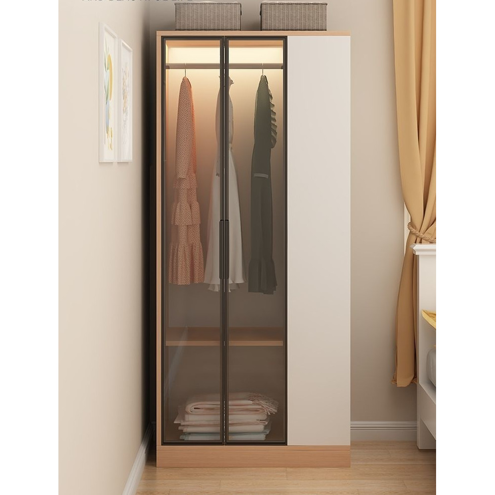 Single -door corner wardrobe/Bilik tidur rumah almari pakaian ...