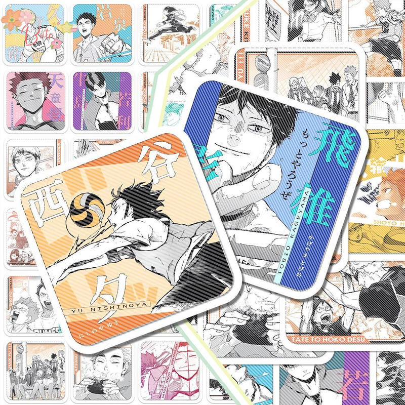 [Bota Shop] 96 Sheets Haikyuu!! Anime Pixel Card Stickers Hot Blood ...