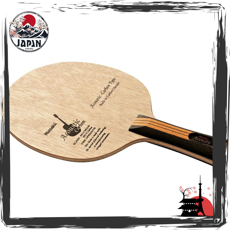 Nittaku Acoustic Carbon Shakehand Table Tennis Racket - Attack Type ...