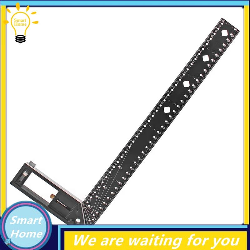 [Hmou] 40CM Precision Marking Right Angle Ruler 45/90 Degree Hole Angle ...