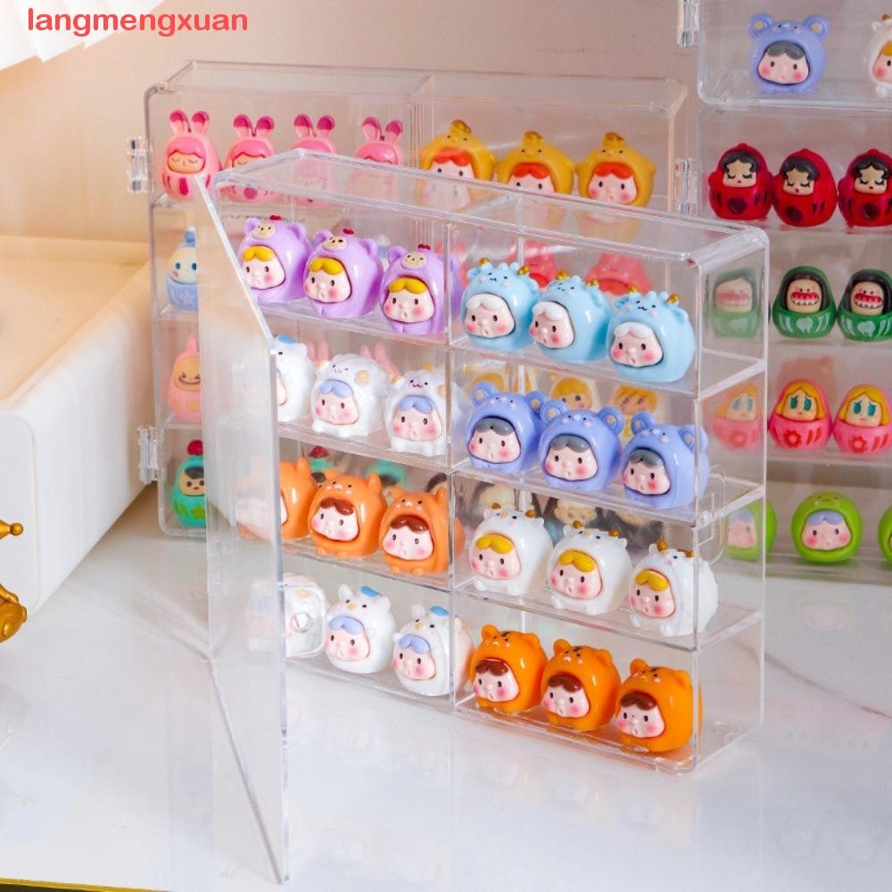 LANGMENGXUAN Doll Toy Storage Box, Large-Capacity Dust Proof Doll Model ...