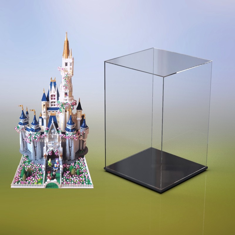 Transparent Transparent Display Box Plus Size Disney Castle Acrylic ...