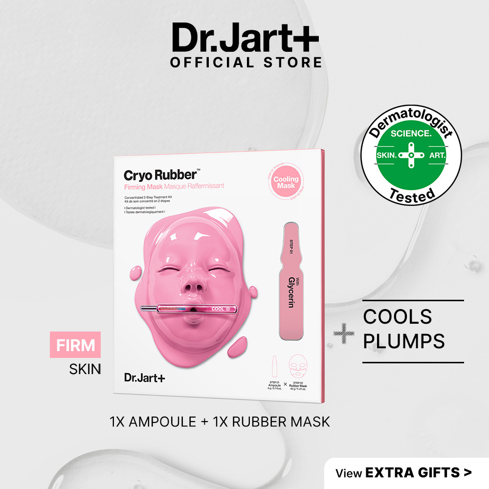 Dr Jart Cryo Rubber Firming Mask with Glycerin Ampoule Serum | Moisture ...