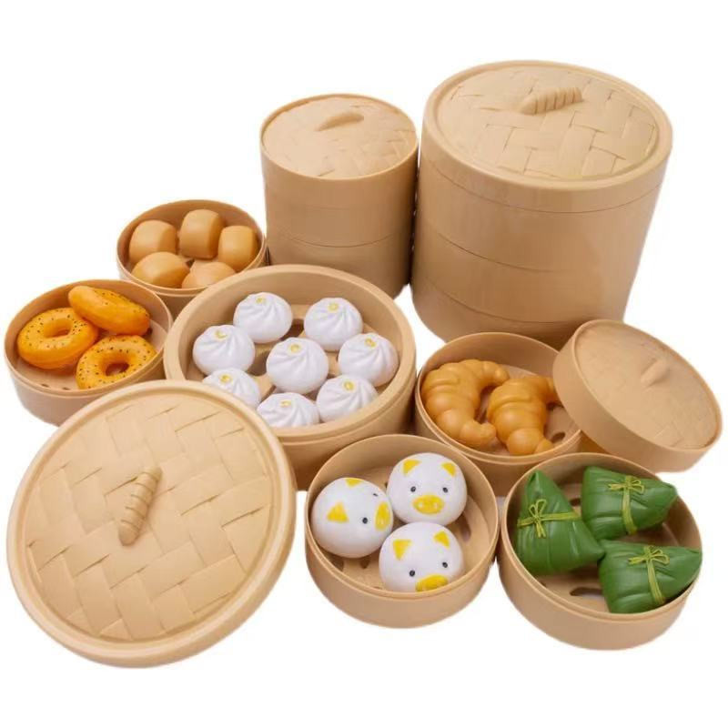 Chinese Breakfast Toys Pretend Play Food Sets for Kids Kitchen Sets ...