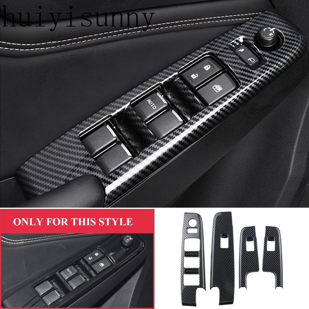 HYS LHD for Isuzu D-MAX DMAX 2021 2022 2023+ Carbon Fiber 4pcs Power ...