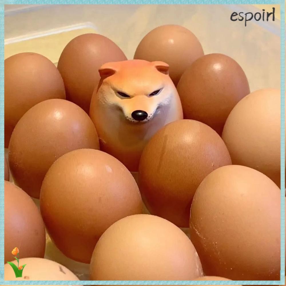 ESPOIR Squishy Fidget Toy, Shibako Dog Egg Shiba Inu Dog Egg Toy, Fun ...