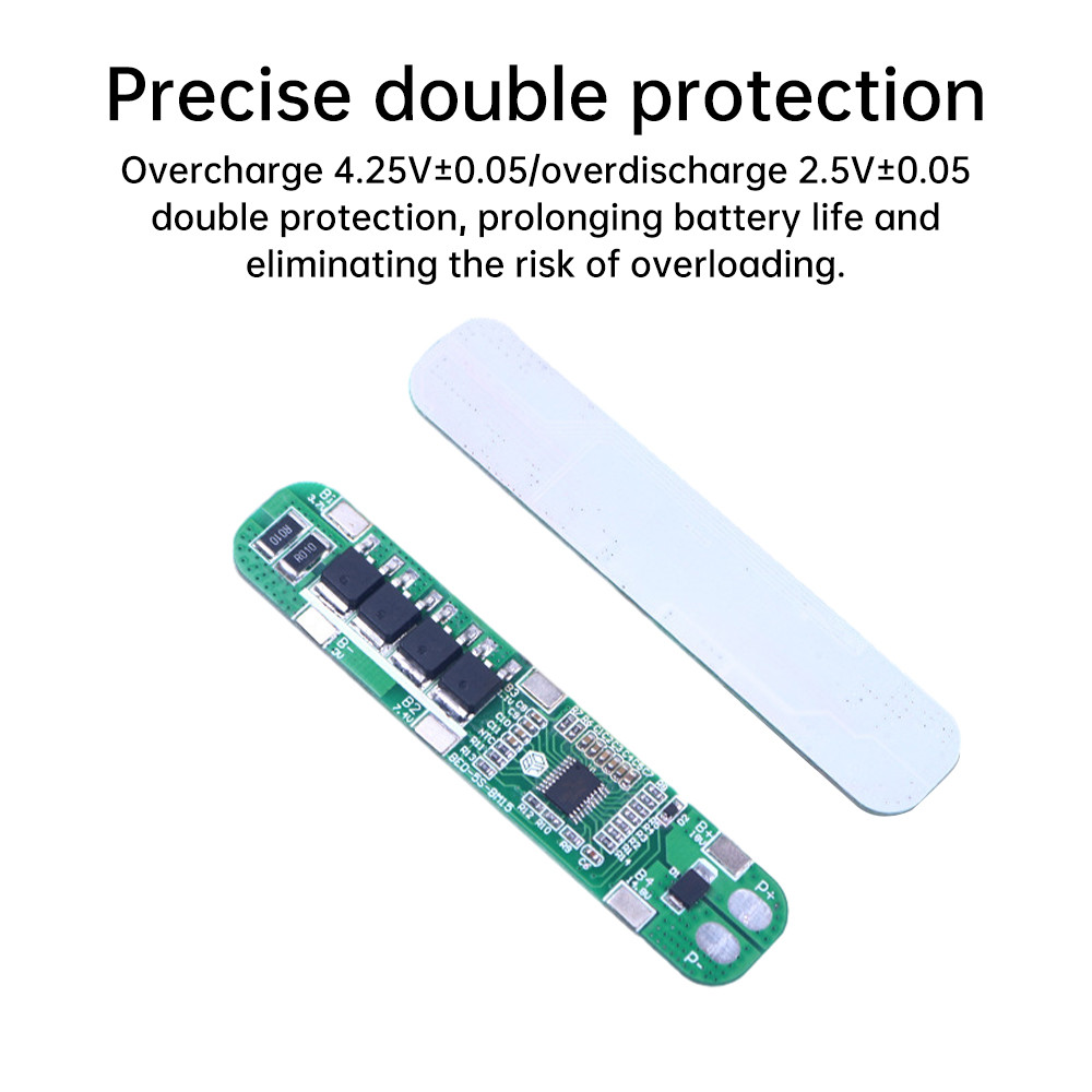 5S 18.5V 21V BMS 18650 Lithium Battery Protection Board 15A Continuous ...