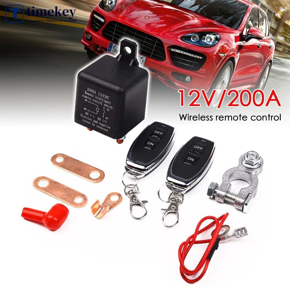 12V 200A Car Battery Switch Relay Wireless Remote Control Battery ...