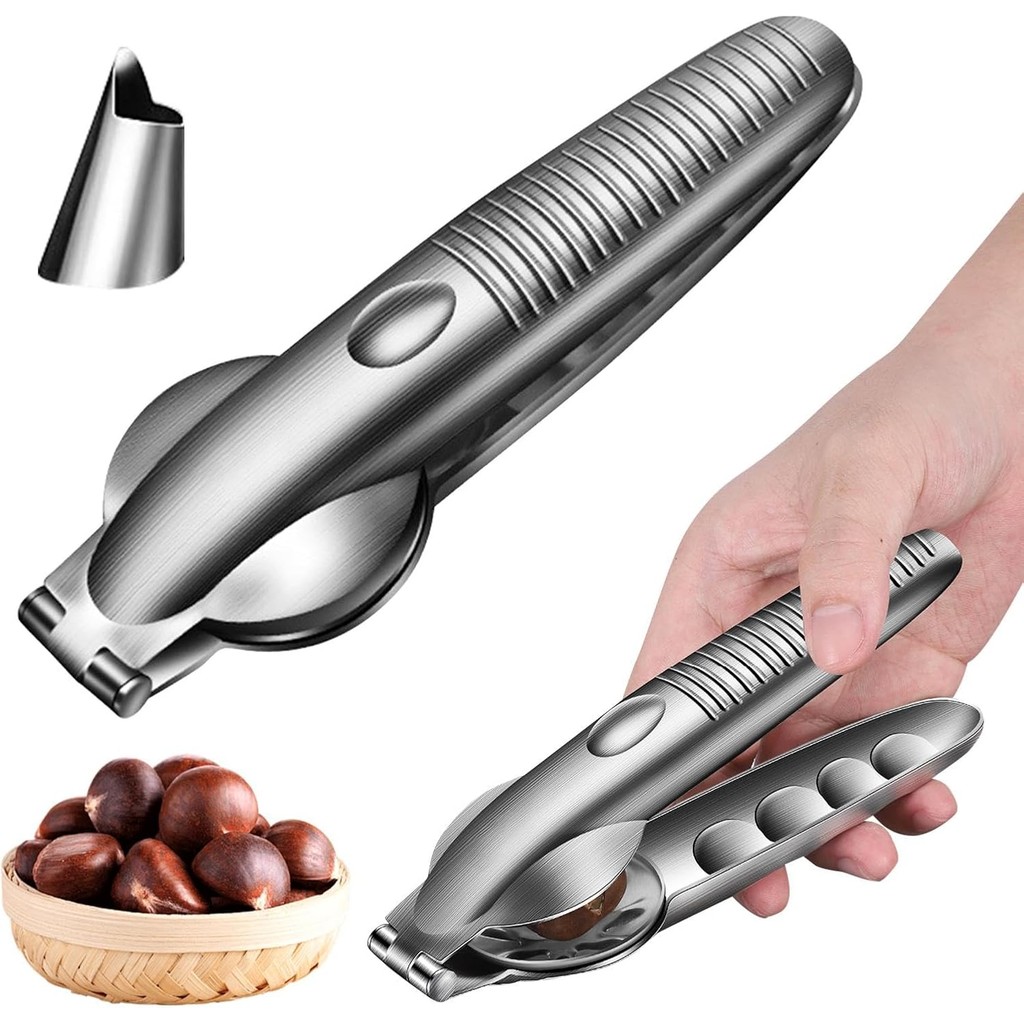 304 Stainless Steel Nutcracker Chestnut Opener With Finger Guard Plier ...