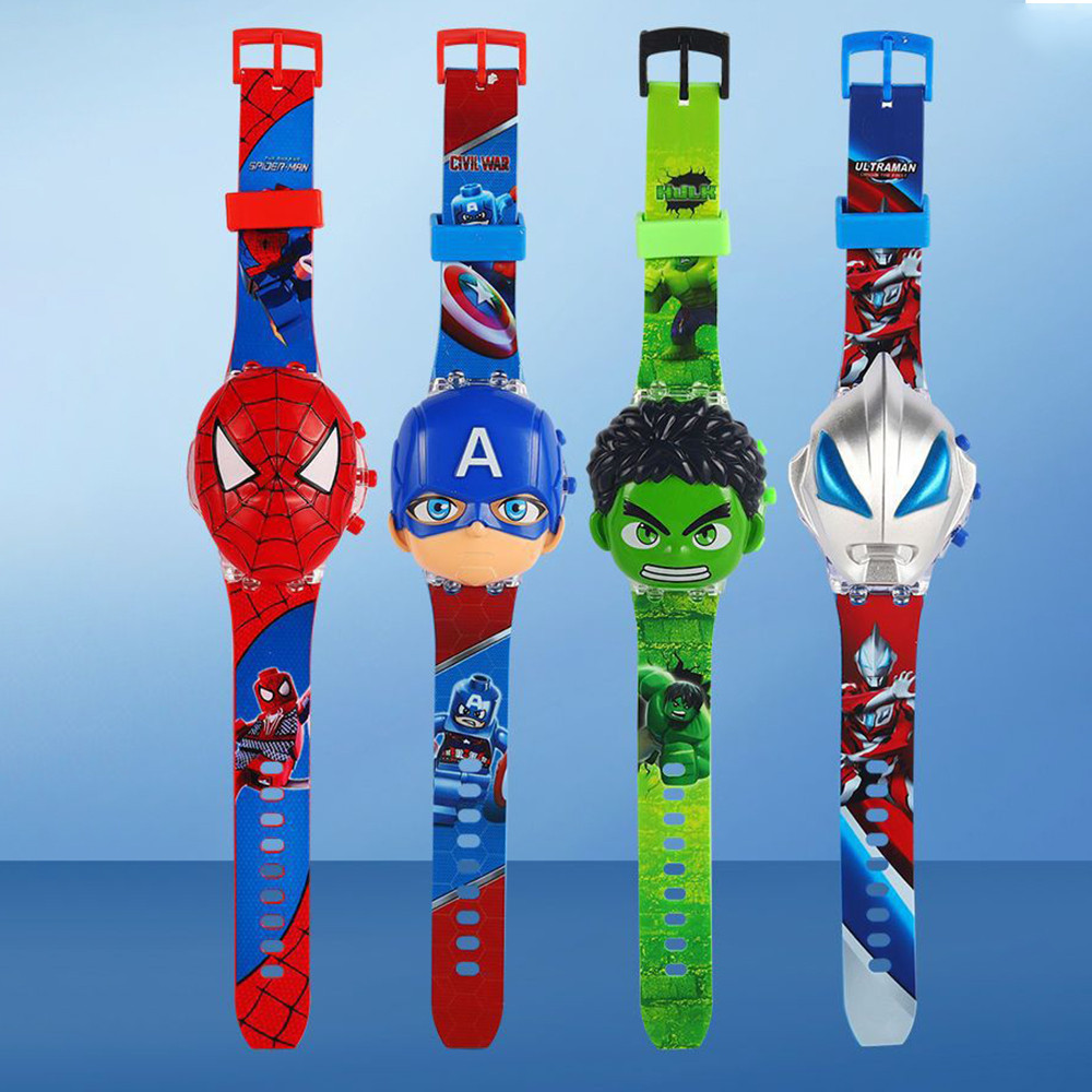 2025 New Ultraman Kids Watch LED Light Watches Zero Zeta Tiga Ultramans ...