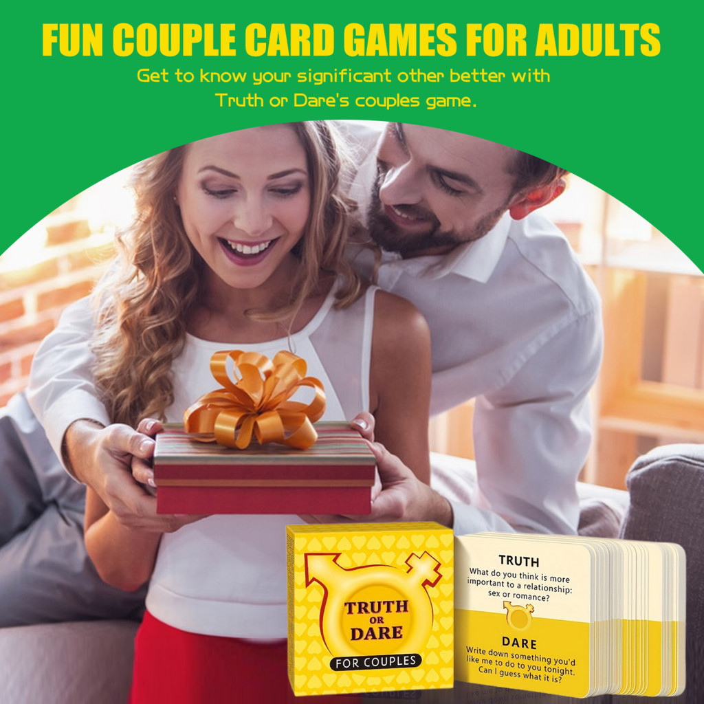 {xiapimart} Couple Interactive Card Deck Intimate Truth or Dare Card ...