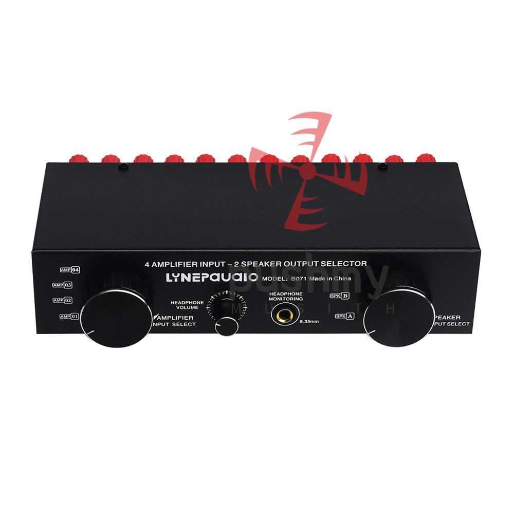 LYNEPaUalO Amplifier Speaker Selector Switch Switcher 4 Input 2 Output or 2 In 4 Out Power ...