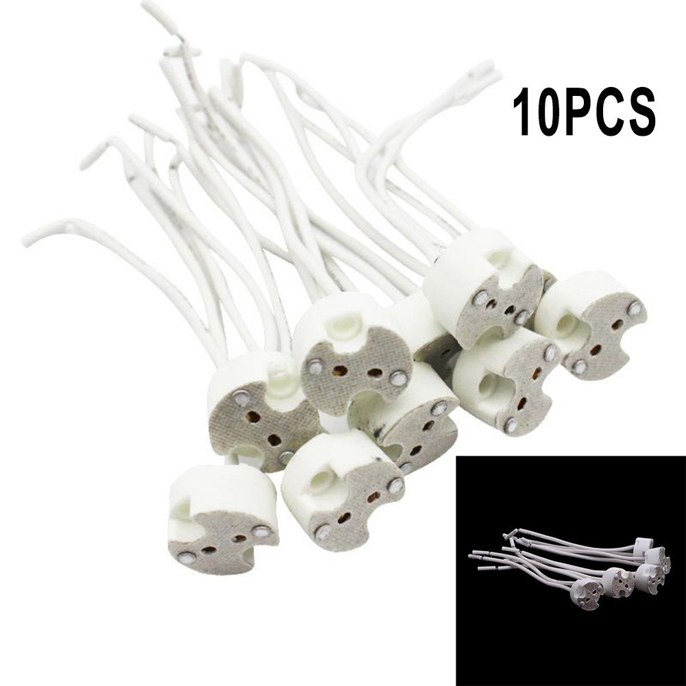 [Super] 10X MR16 12V LED DOWNLIGHT LAMP HOLDER SOCKET HALOGEN CONNECTOR ...