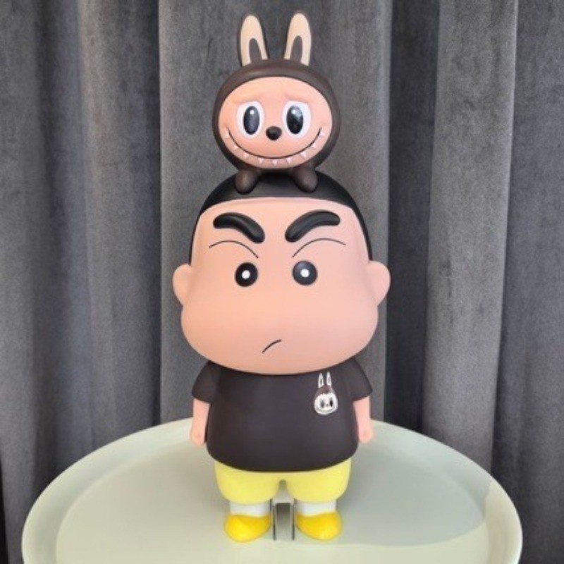 Labubu Crayon Shin-Chan Cute Gift Desktop Decoration Action Figurine ...
