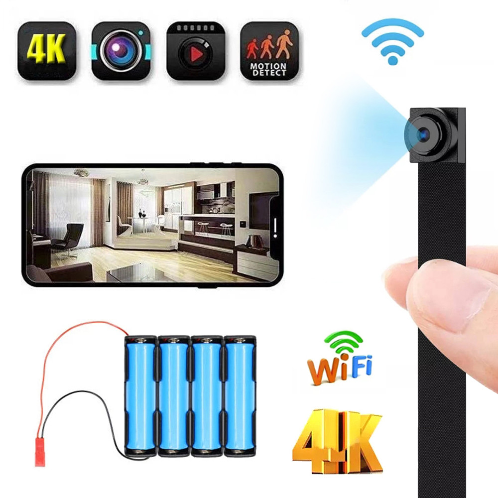 DIY Camera Spy Camera 4K HD Mini WiFi Camera Wireless Hidden Camera DIY ...