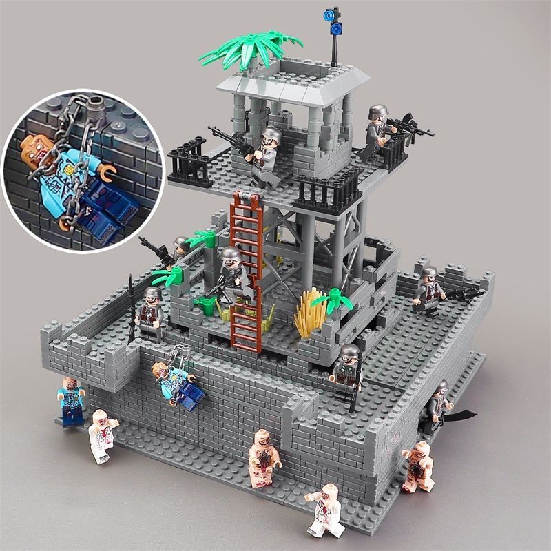 Compatible with Lego Building Blocks Military Base Weapon Display ...