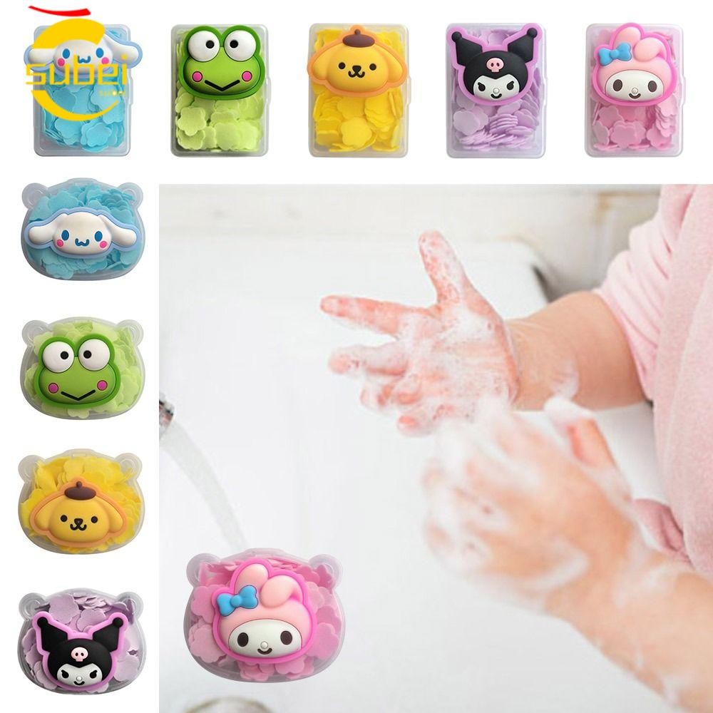 SUBEI1 Disposable Hand Soap Tablets, Kuromi Melody Purin Cinnamoroll ...