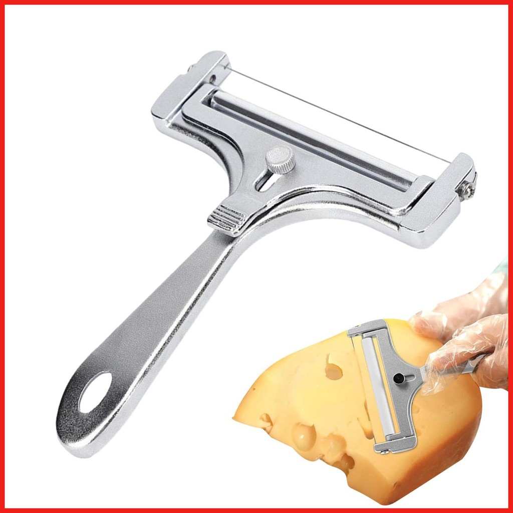 Wire Cheese Cutter Slicer Stainless Steel Adjustable Handheld Cheese ...