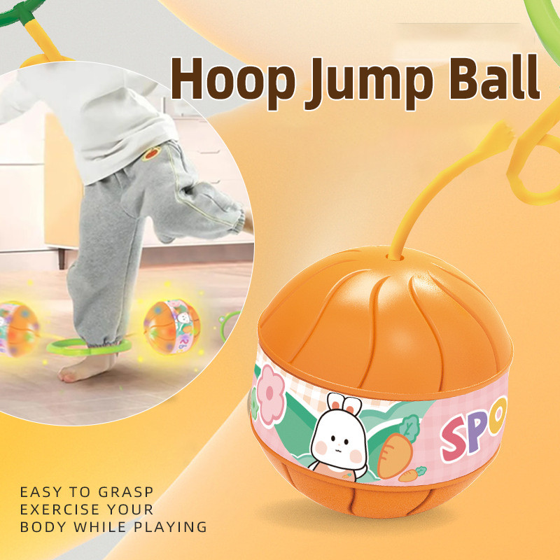 Kids Interactive Jumping Game Toys Hoop Jump Ball with Flashing Lights ...