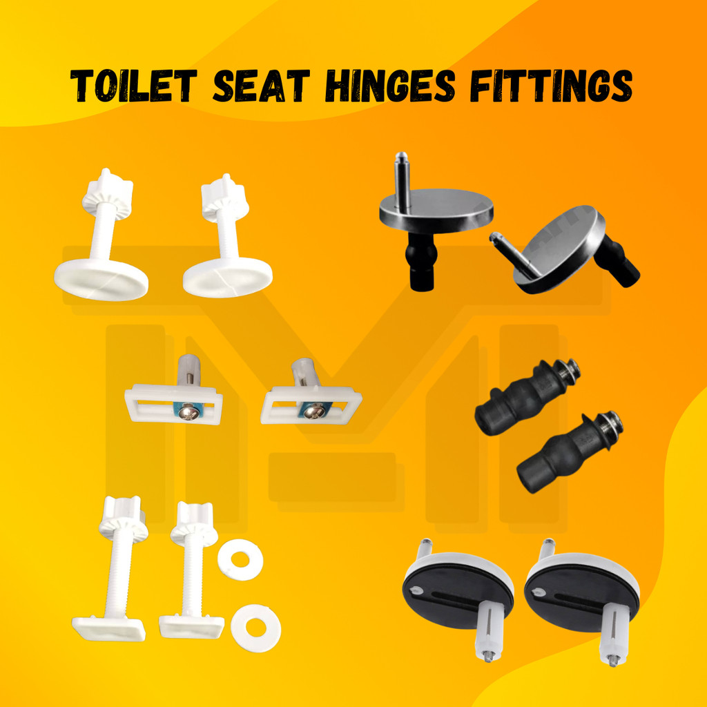 0007 2pcs WC Toilet Seat Hinges Fittings Quick Release Cover Hinge ...