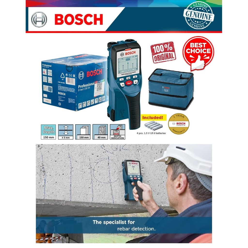 Bosch D-TECT 150 SV Professional Wall Scanner / Detector | Shopee Malaysia