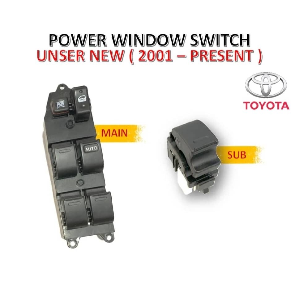 Toyota Unser Power Window Main Switch And Single AAA Grade | Shopee ...