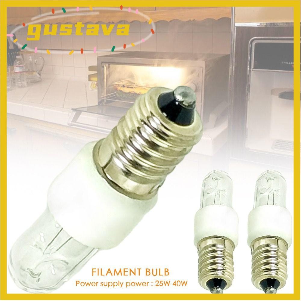 GUSTAVA Oven Lamp, E14 25W 40W Tungsten Filament bulb, Hot Cooker Hood Lamp Salt Bulb High ...