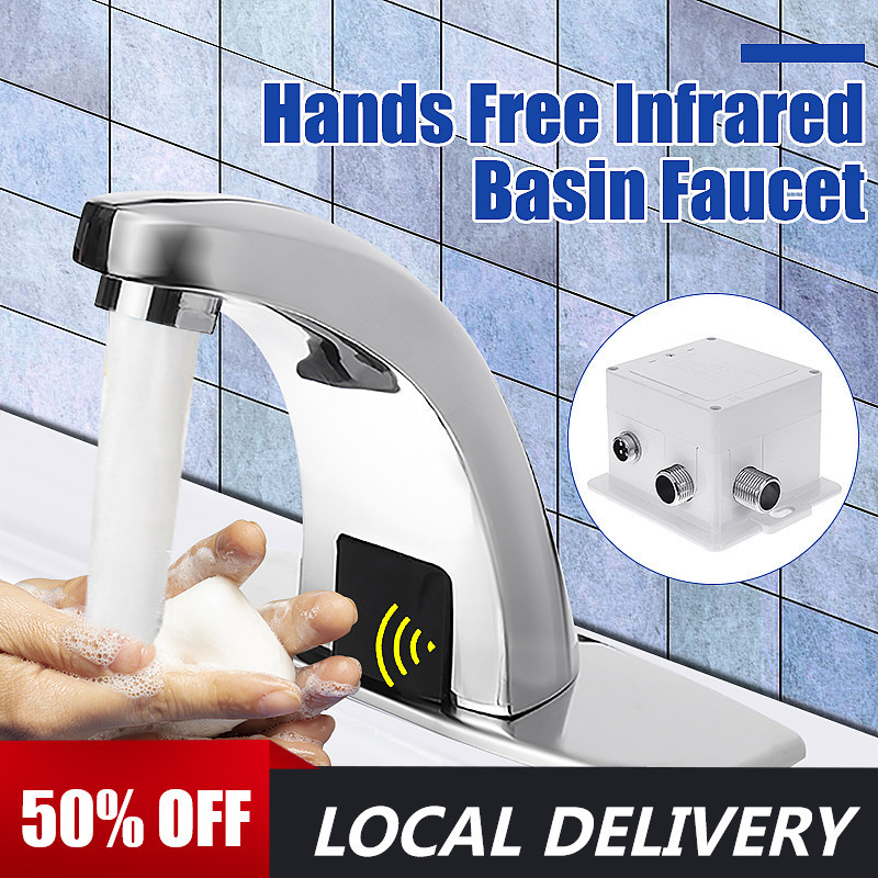 DC6V Automatic Hands Electric Touchless Bathroom Sensor Faucets Water ...