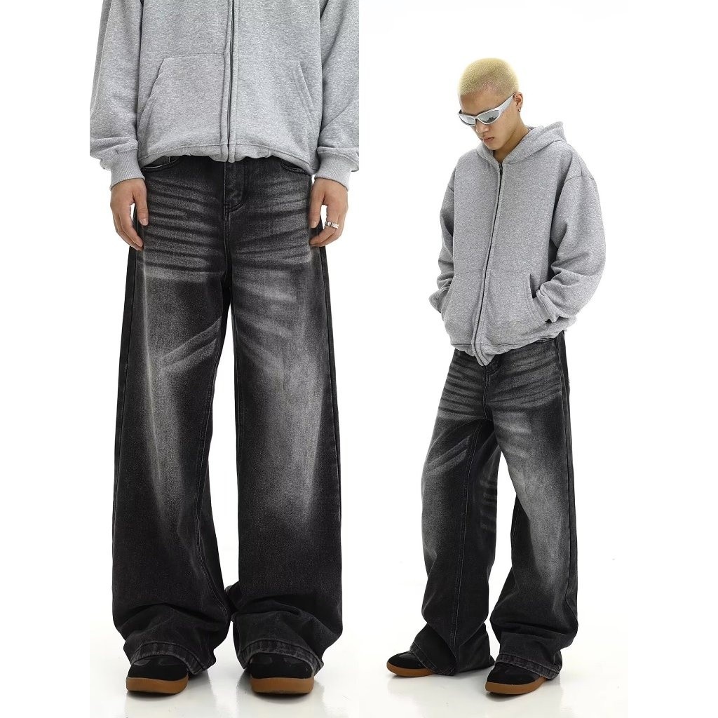 Baggy jeans American loose jeans oversize baggy jeans men loose jeans ...
