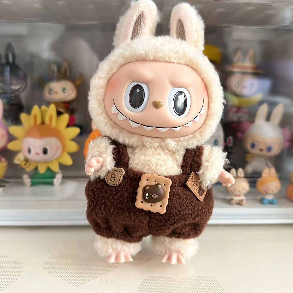 [Clothes Only]17cm Labubu Doll Outfit Strap Pants Accessories Perfect ...