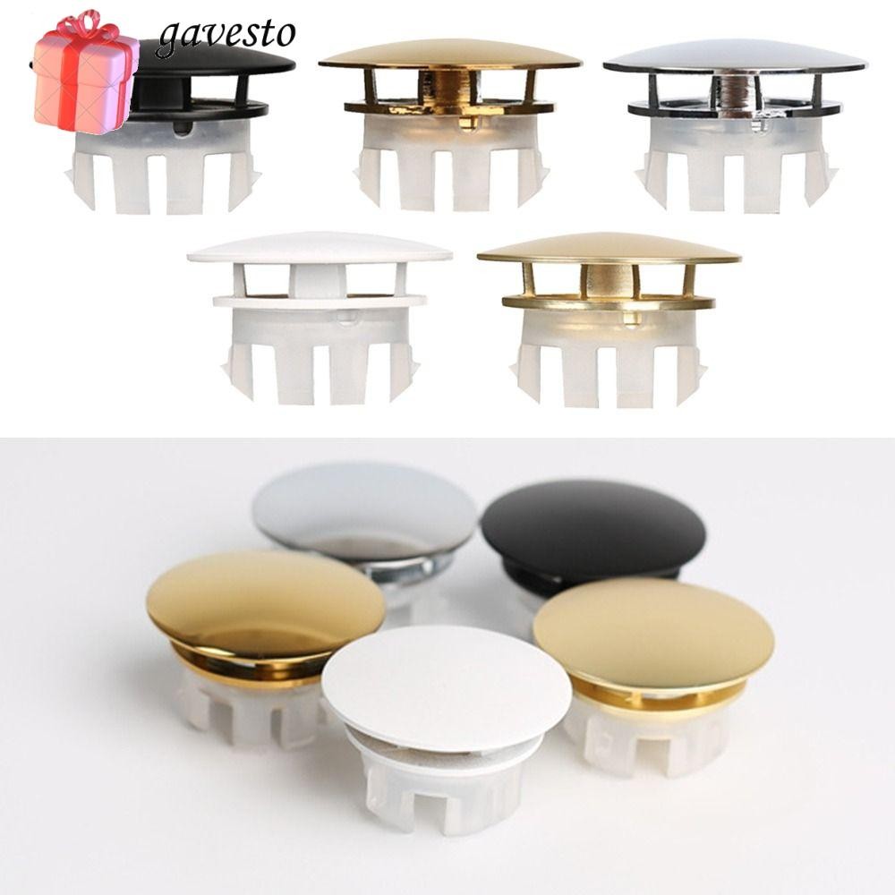 GAVESTO Sink Overflow Covers, Copper Round Wash Basin Overflow Ring ...