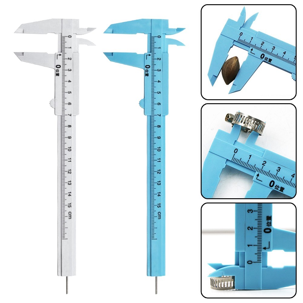 [LLMA]0-150mm Vernier Calipers Single Rule Scale Plastic Depth Height ...