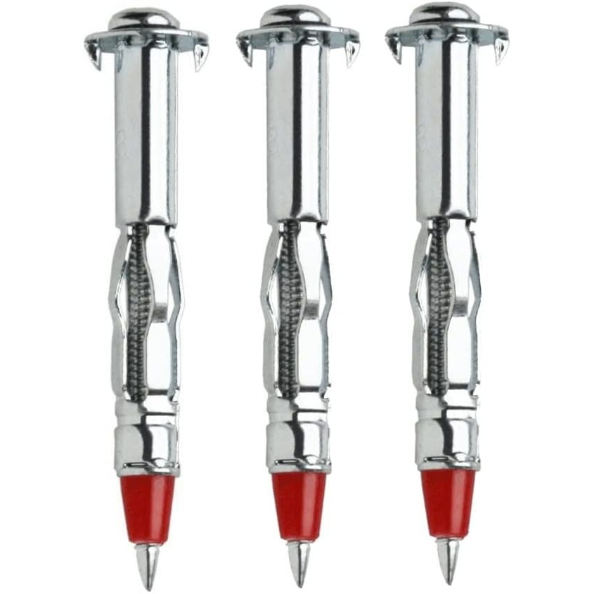 6 Pieces Set 1/8 "Galvanized Super Long Drive Hollow Wall Anchor ...